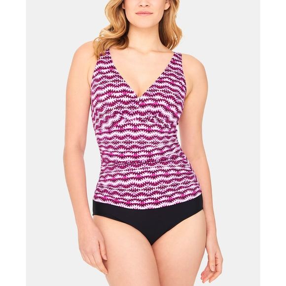 Swim Solutions Swim Swim Solutions Womens Spring Play Shirred Tummy